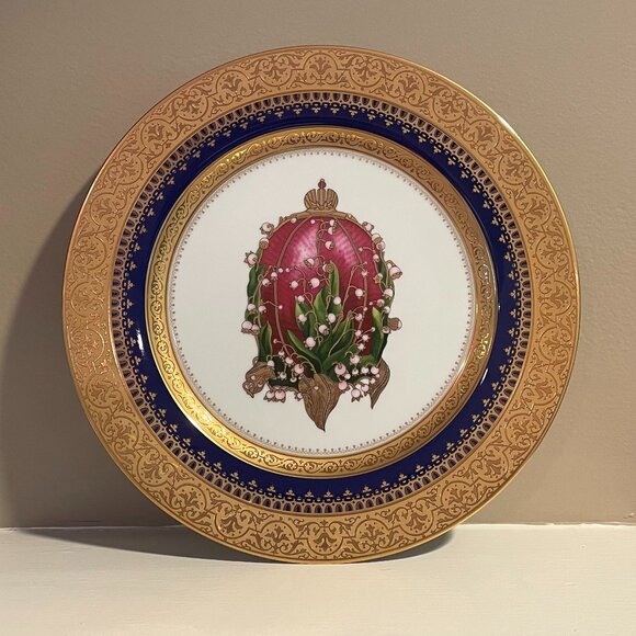 Faberge | Accents | Faberge Fine China Dinner Plate Lilies Lily Of The ...